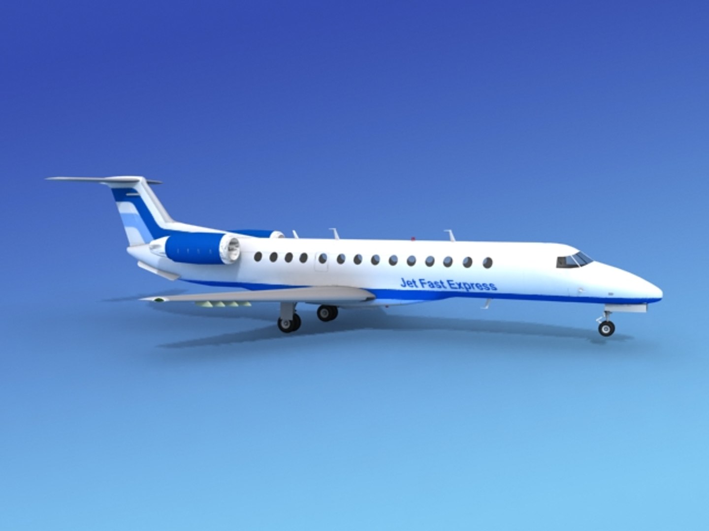 3d Model Embraer Erj Jets