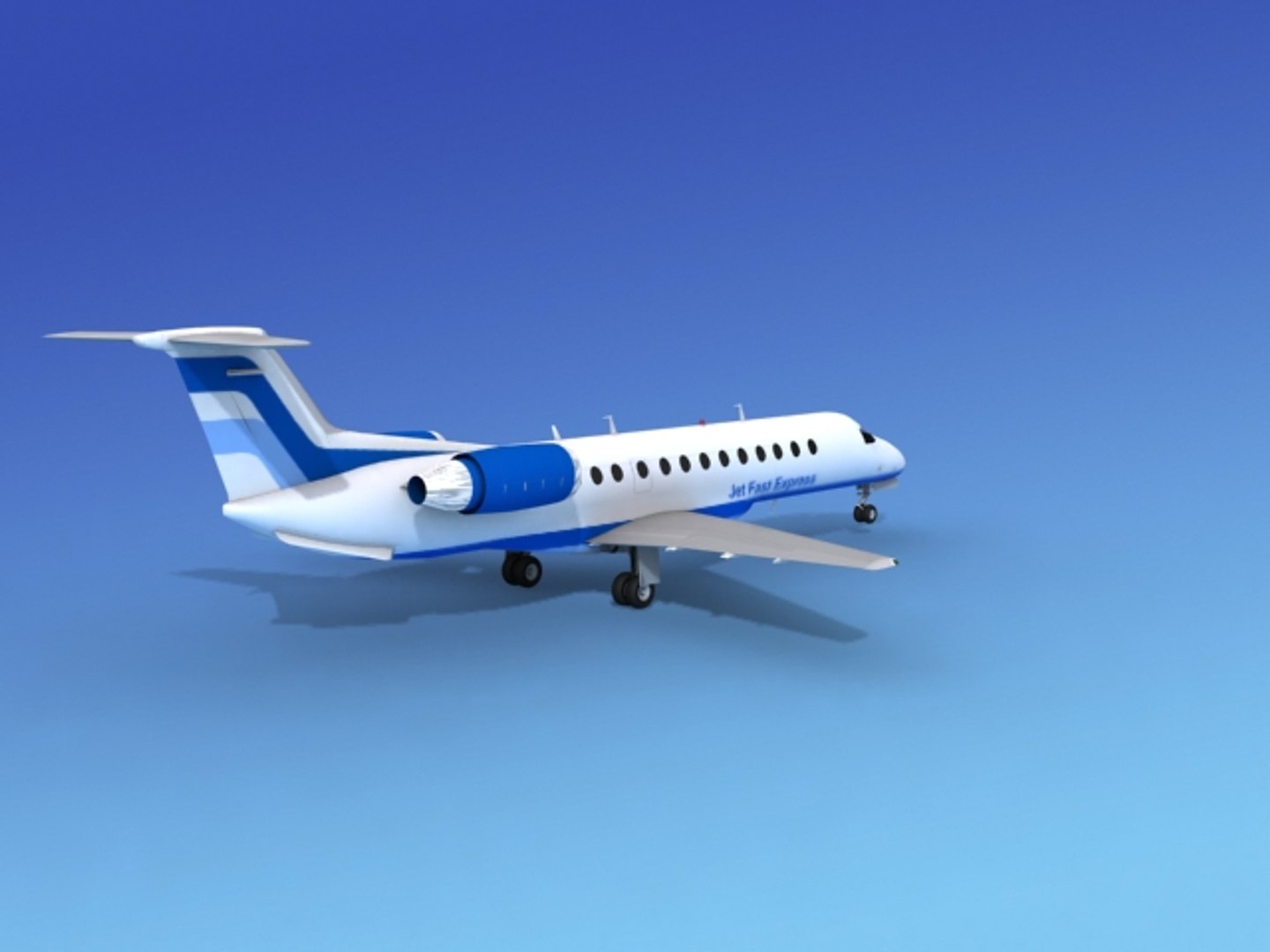 3d Model Embraer Erj Jets
