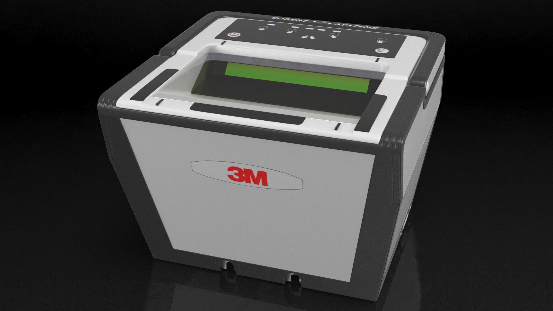 Cogent 3M CS500e Live Scan Tenprint Scanner On model - TurboSquid 1841739