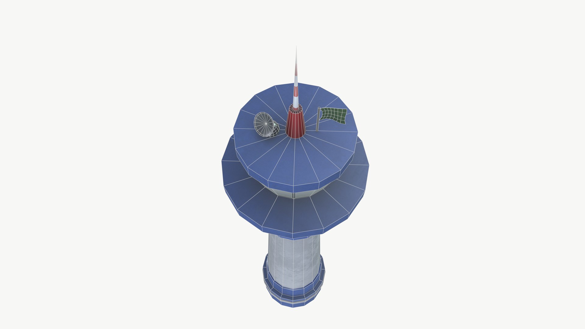 3D Airport Tower Model - TurboSquid 2340287
