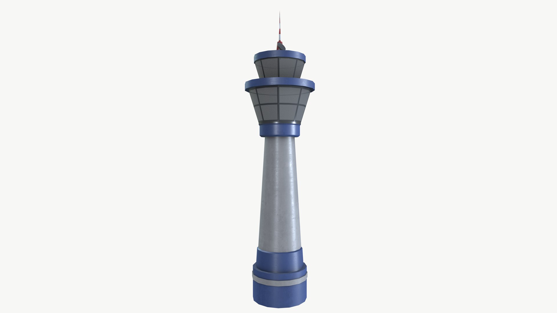 3D Airport Tower Model - TurboSquid 2340287