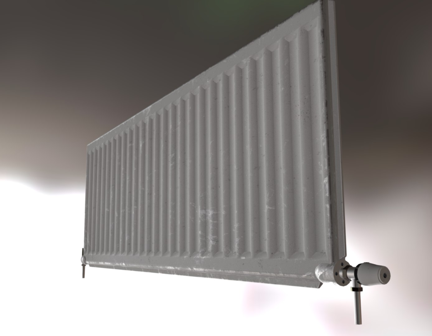 3d model single panel convector radiator