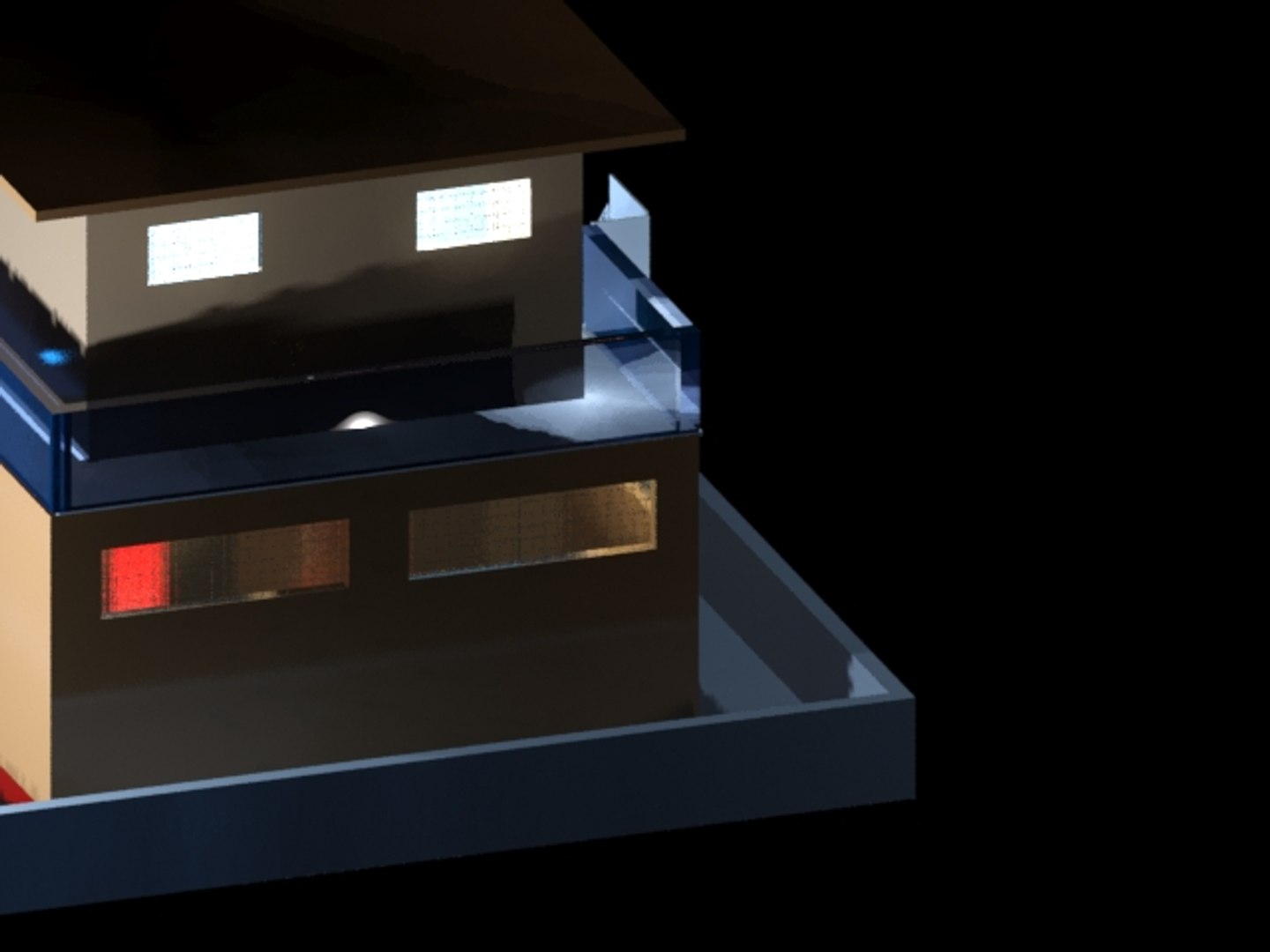 House Night 3D Model - TurboSquid 1362471
