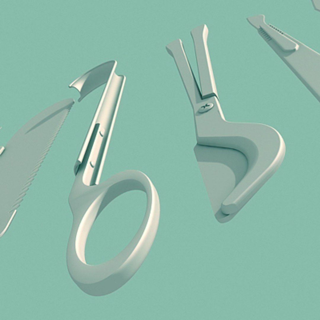 Tools Autopsy Scalpels 3d Model