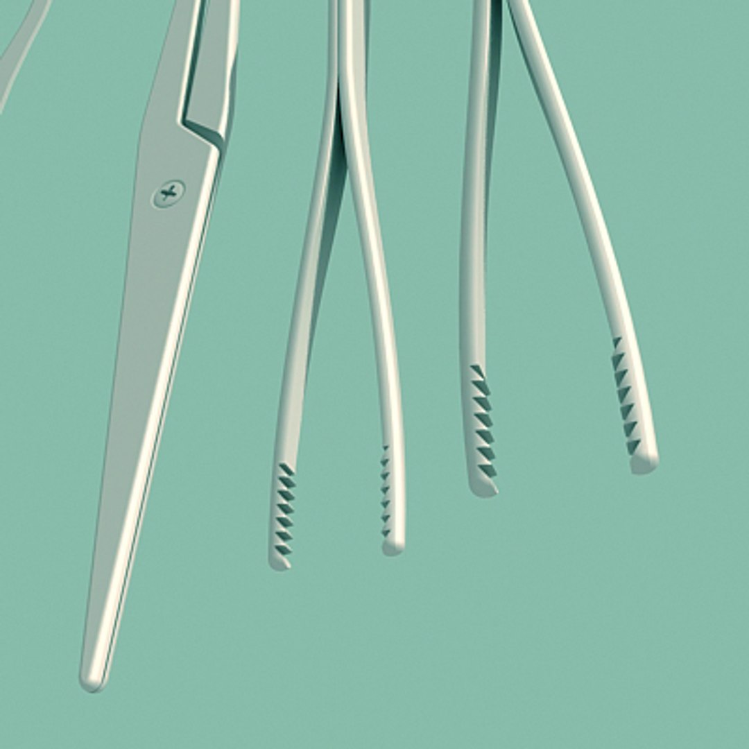Tools Autopsy Scalpels 3d Model