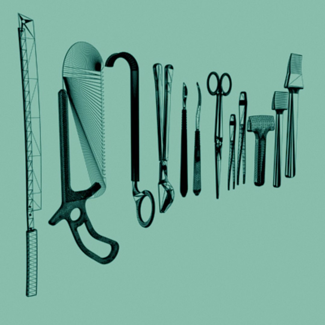 Tools Autopsy Scalpels 3d Model