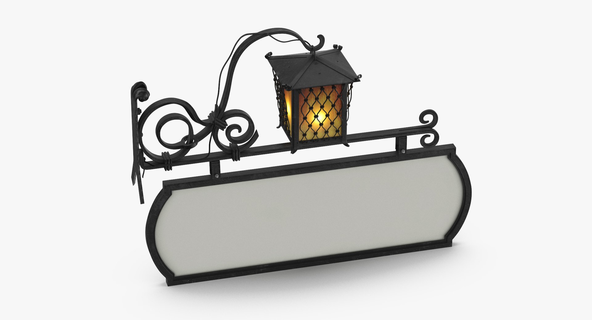 3D Storefront Sign 02 Lit Model - TurboSquid 1230829