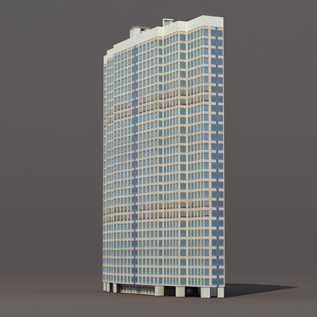 high-rise building 3d model