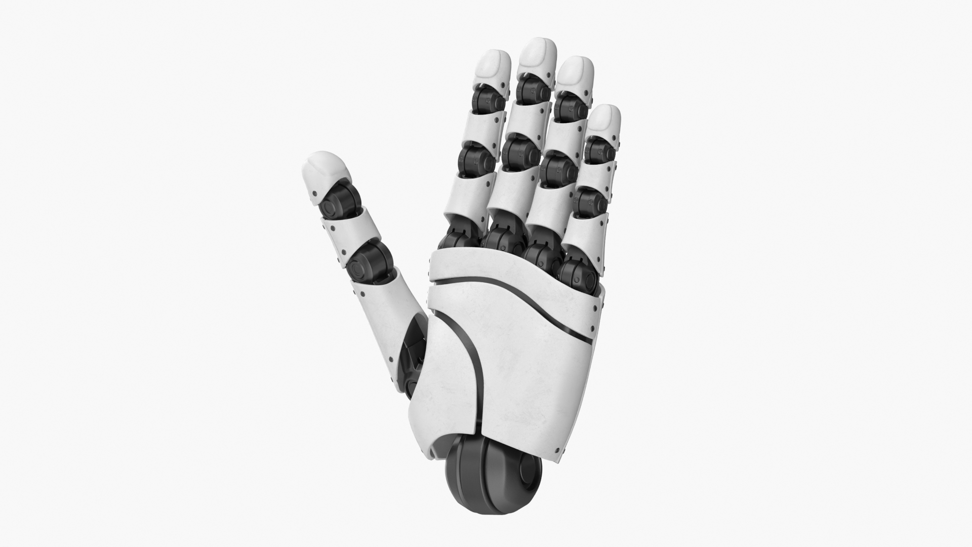 3D Model Articulated Robotic Hand Module Rigged For Cinema 4D ...