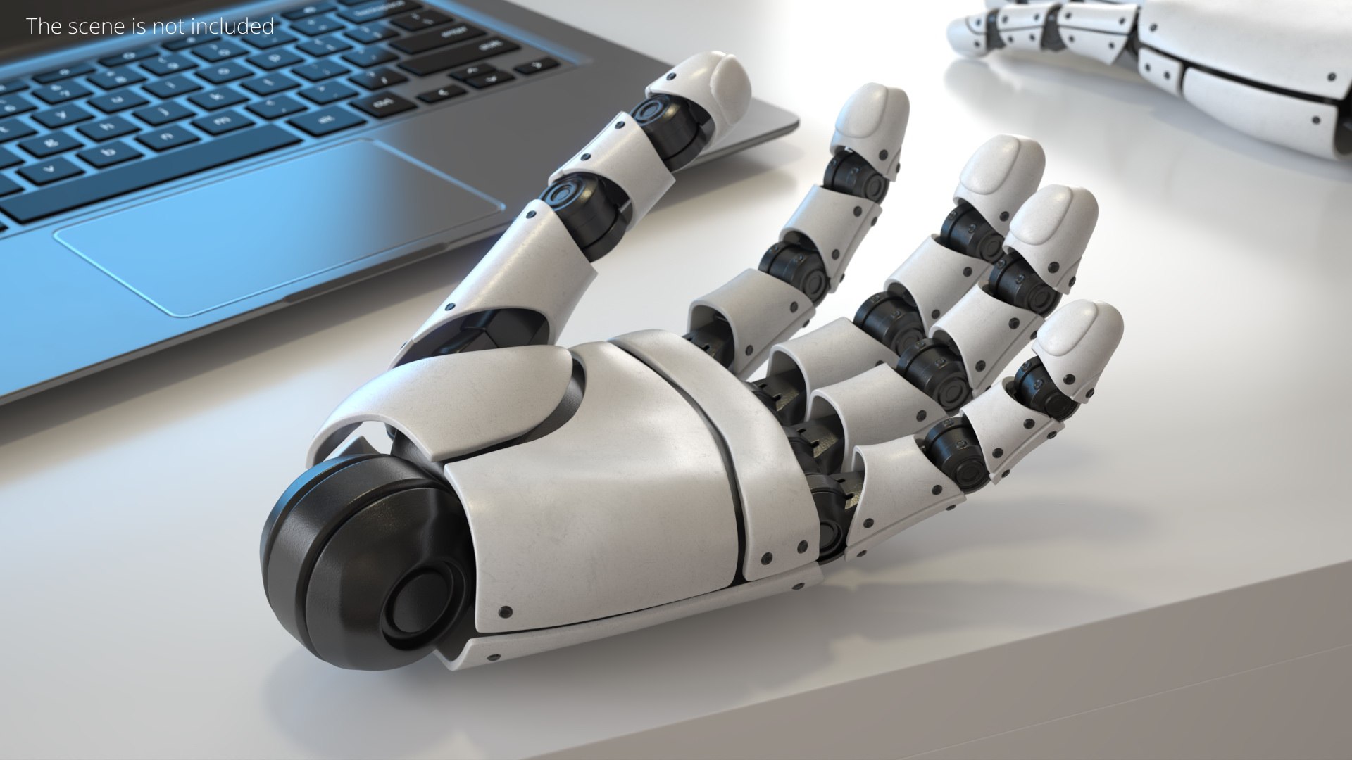 3D Model Articulated Robotic Hand Module Rigged For Cinema 4D ...