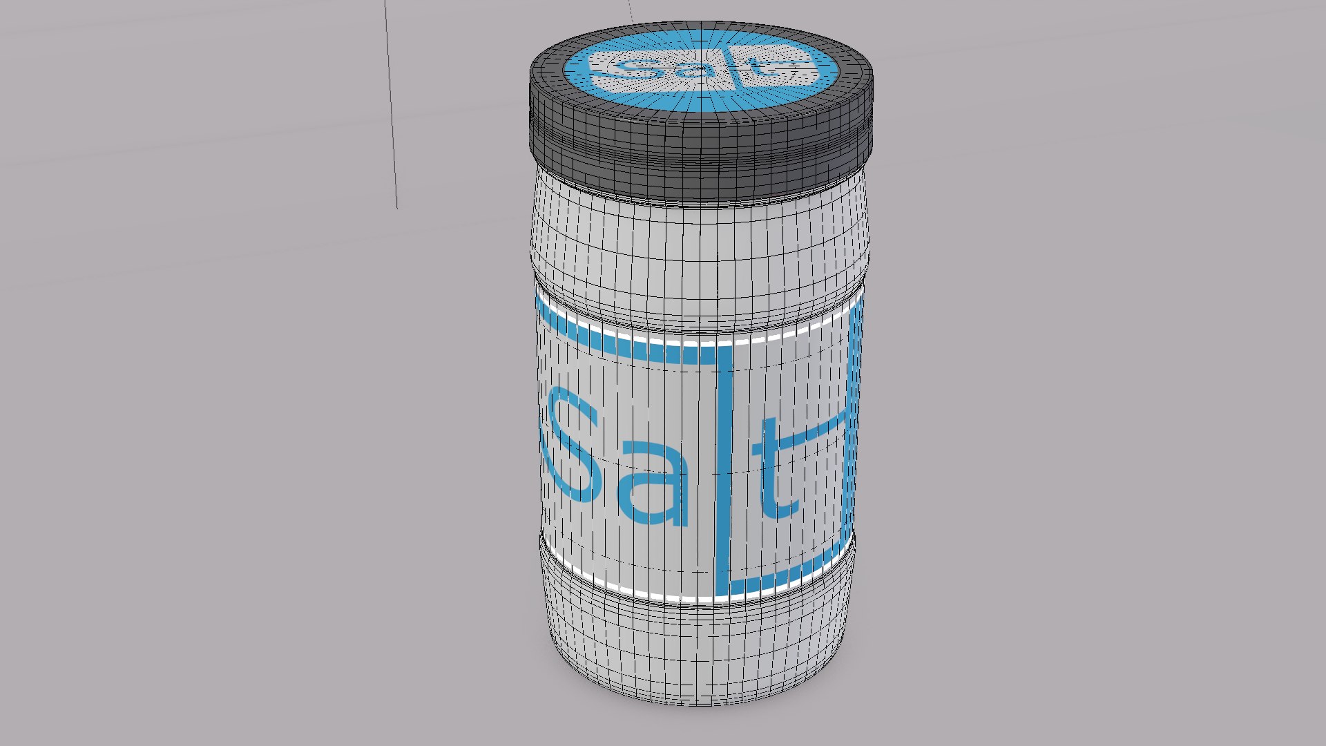 3D Jar Of Salt Model - TurboSquid 2285470