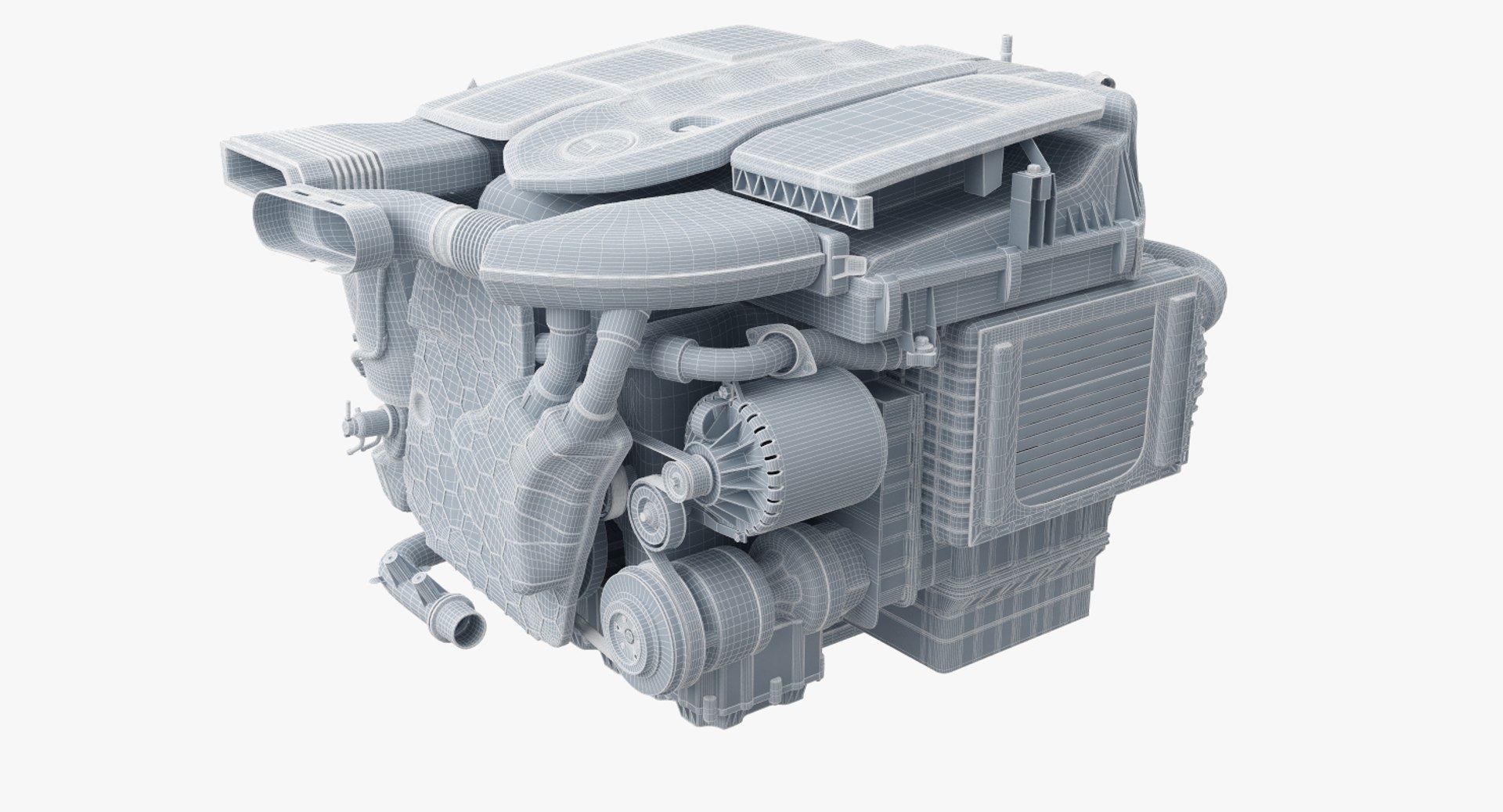 3D mercedes diesel engine om654 model - TurboSquid 1204408
