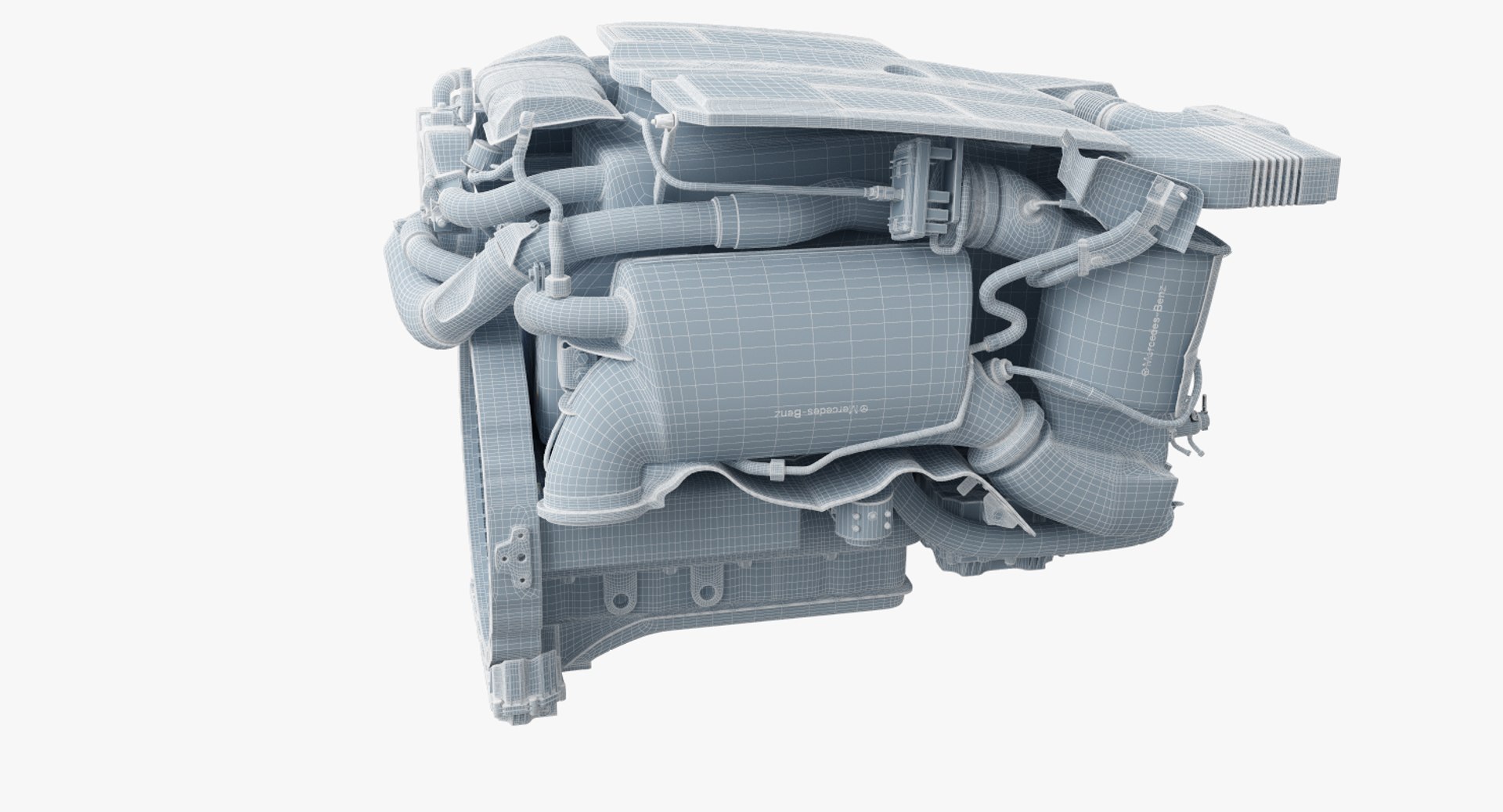 3D Mercedes Diesel Engine Om654 Model - TurboSquid 1204408