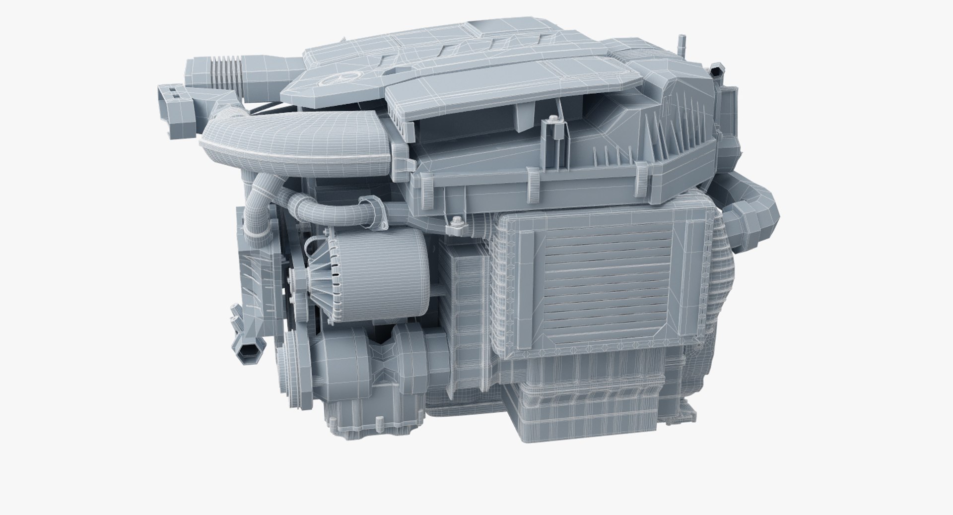 3D Mercedes Diesel Engine Om654 Model - TurboSquid 1204408