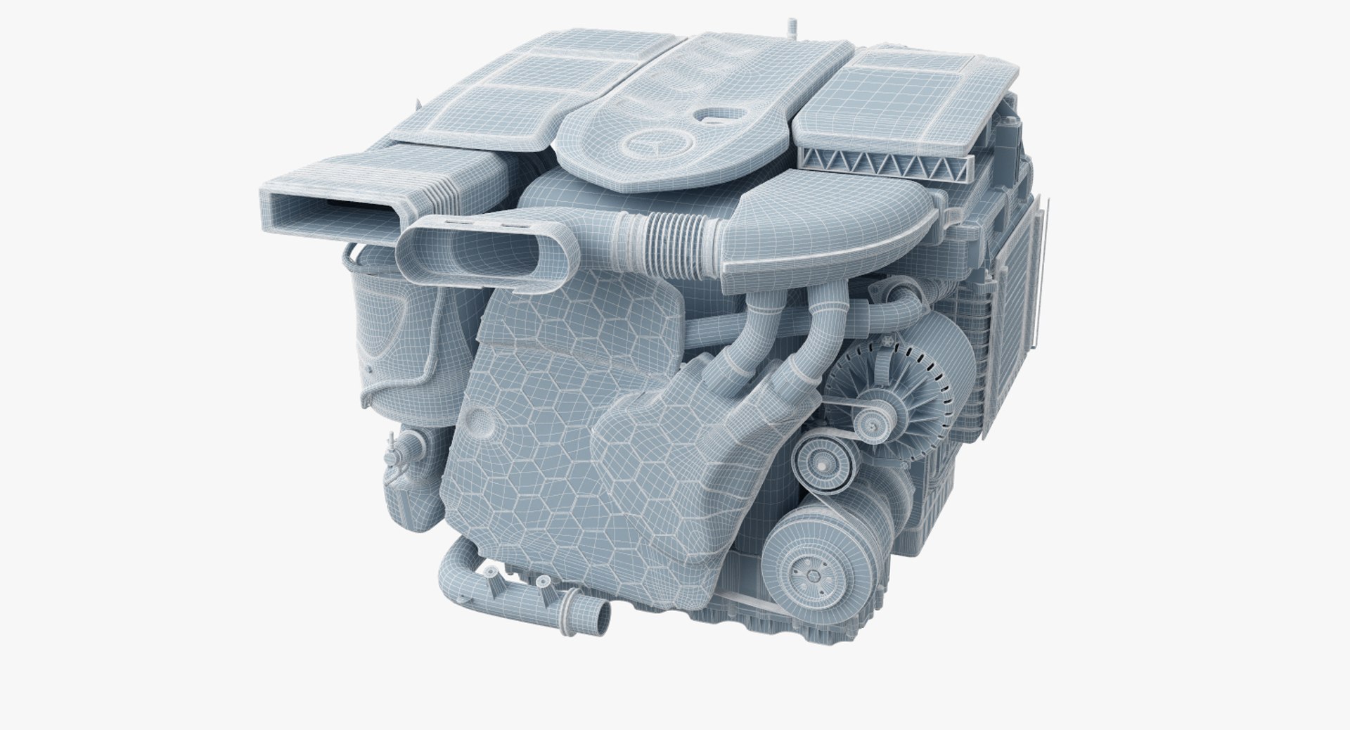 3D Mercedes Diesel Engine Om654 Model - TurboSquid 1204408