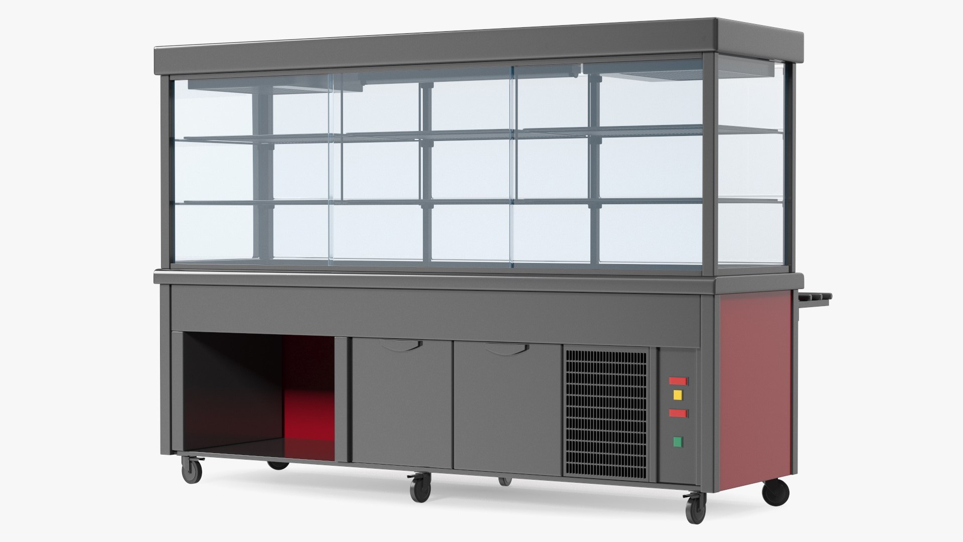 3D Refrigerated Display Case Self Service Line model - TurboSquid 2061227