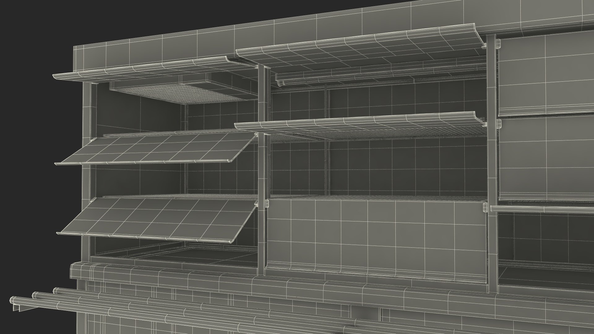 3D Refrigerated Display Case Self Service Line model - TurboSquid 2061227