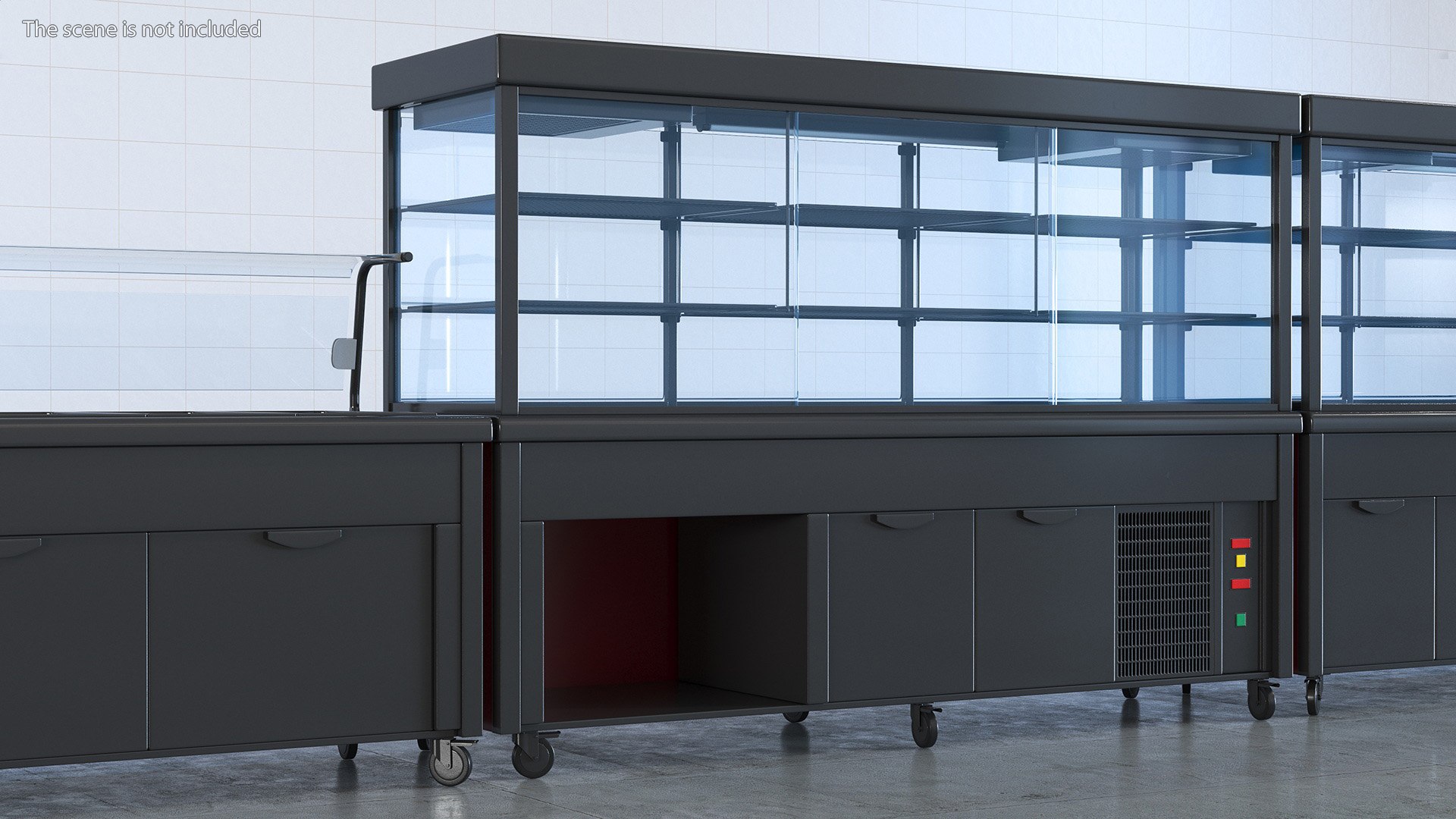 3D Refrigerated Display Case Self Service Line Model - TurboSquid 2061227