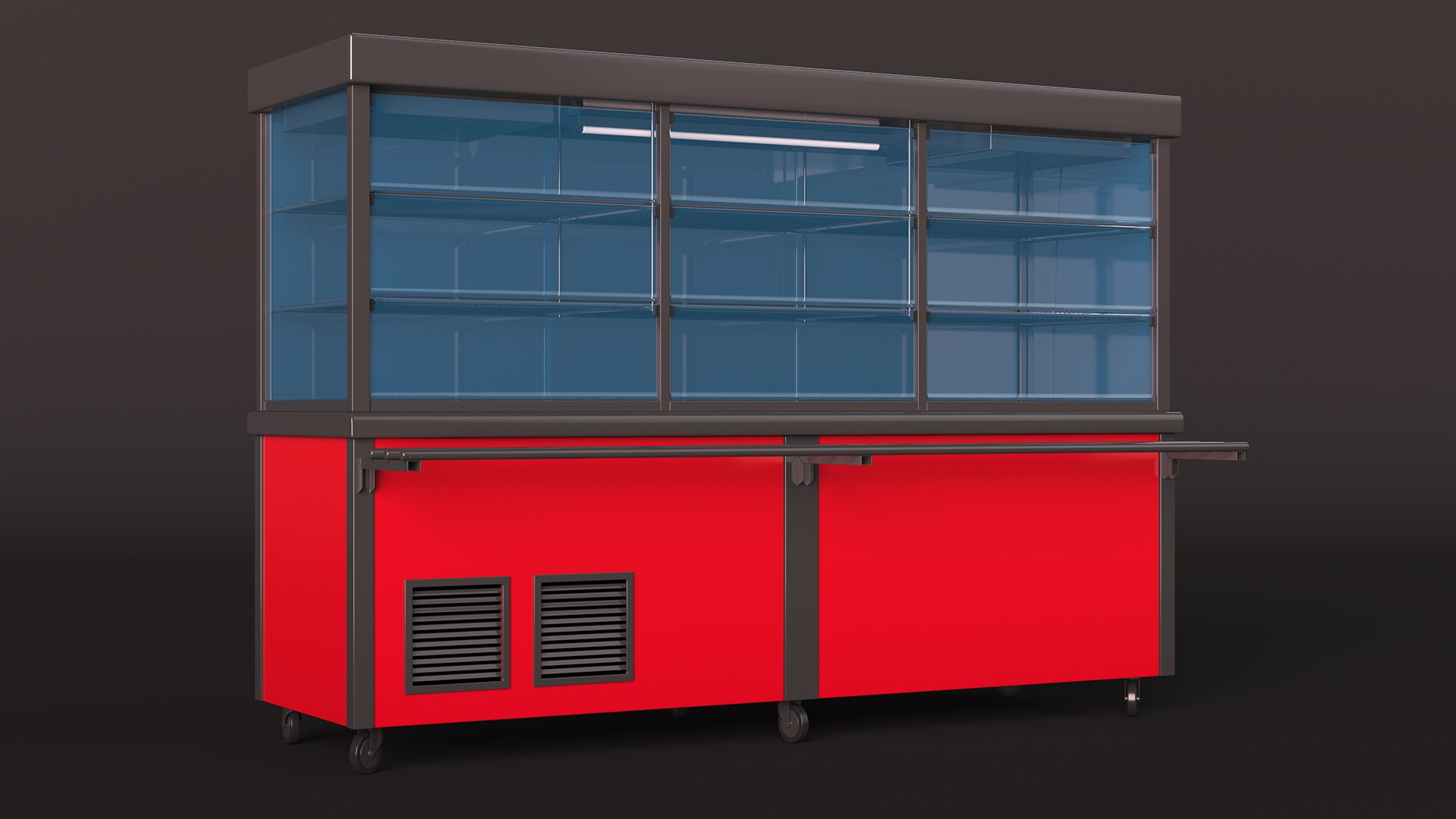 3D Refrigerated Display Case Self Service Line Model - TurboSquid 2061227