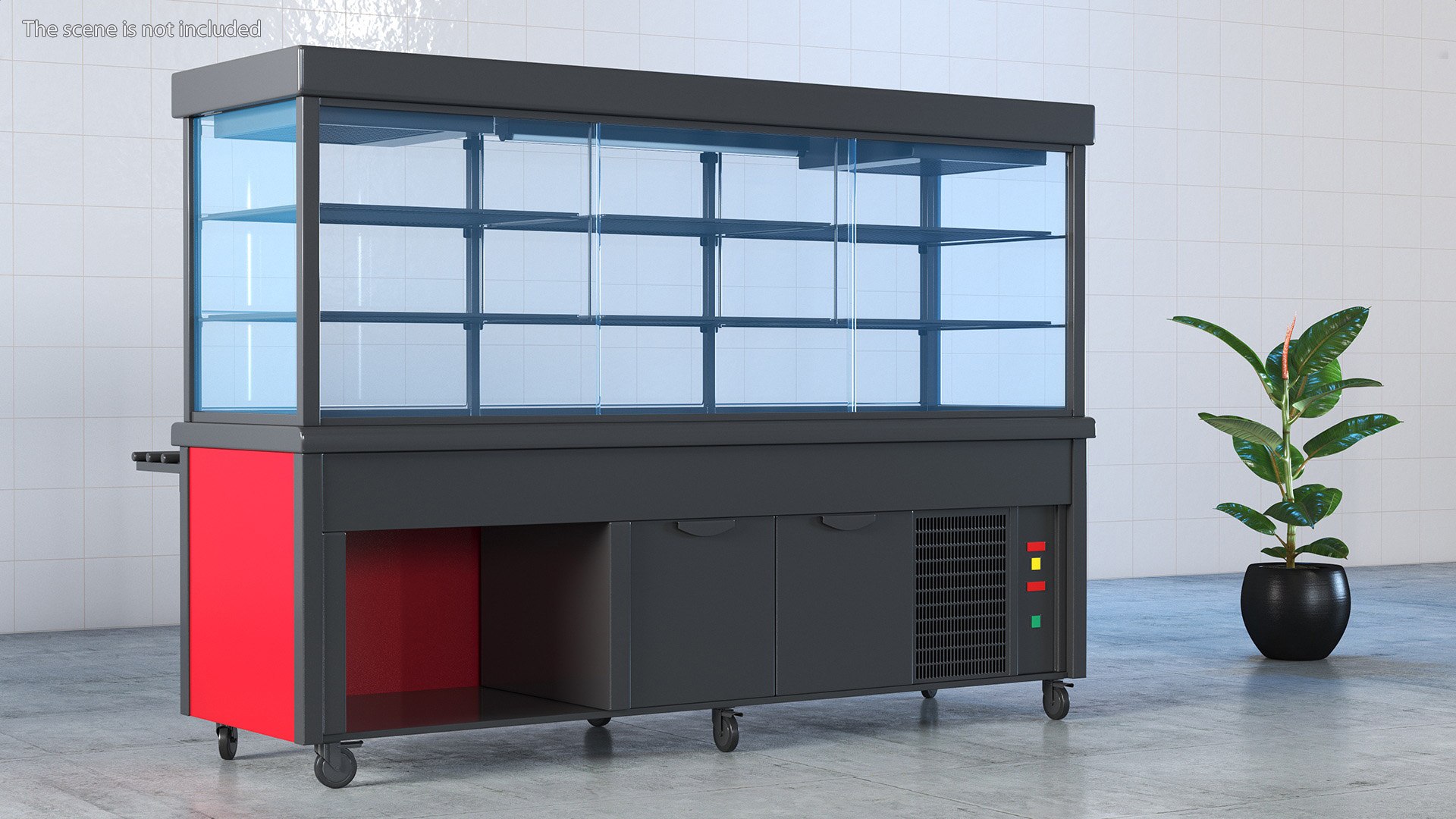3D Refrigerated Display Case Self Service Line Model - TurboSquid 2061227