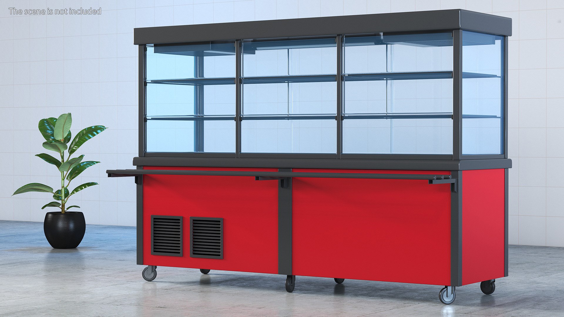 3D Refrigerated Display Case Self Service Line Model - TurboSquid 2061227