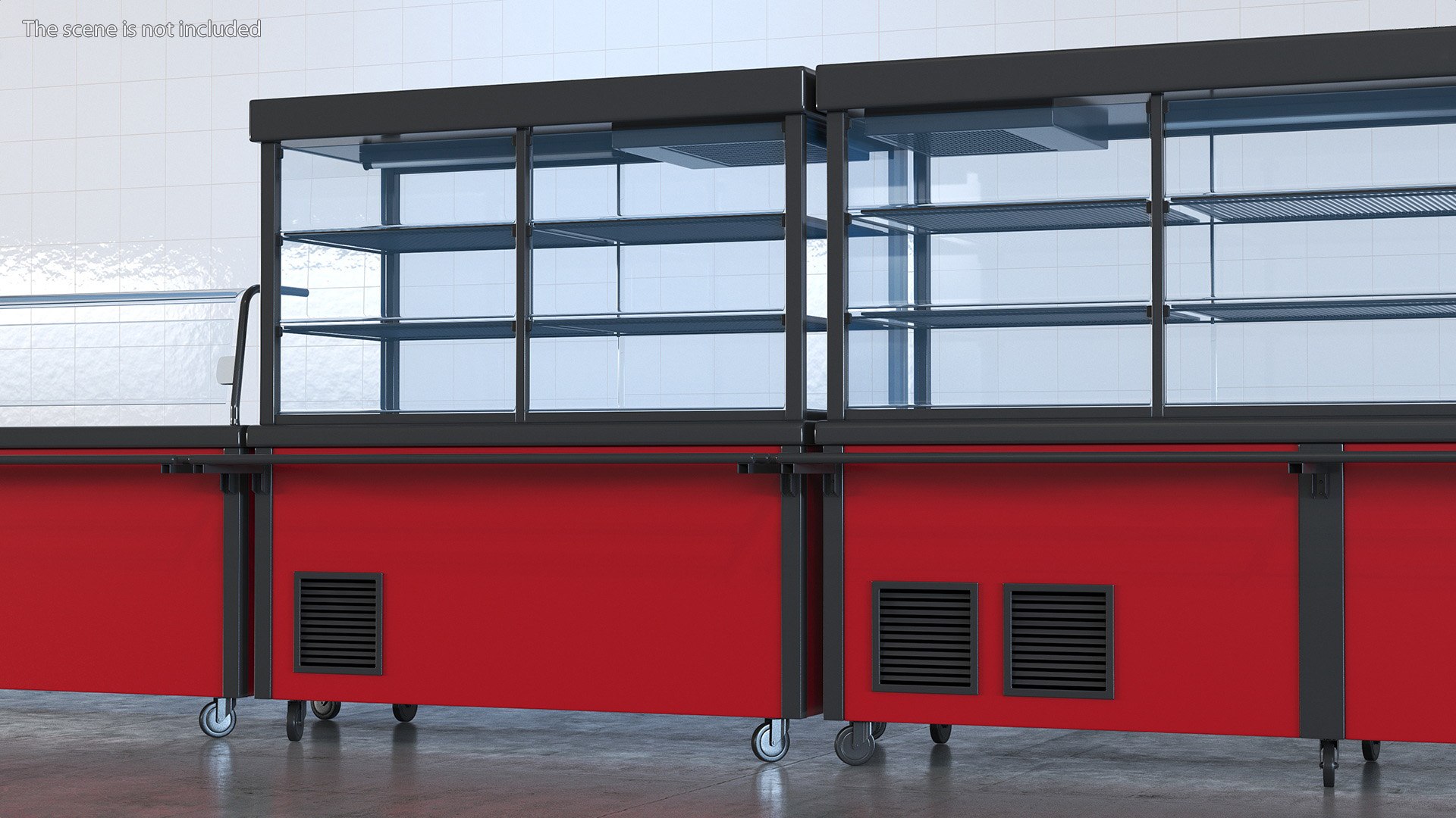 3D Refrigerated Display Case Self Service Line Model - TurboSquid 2061227
