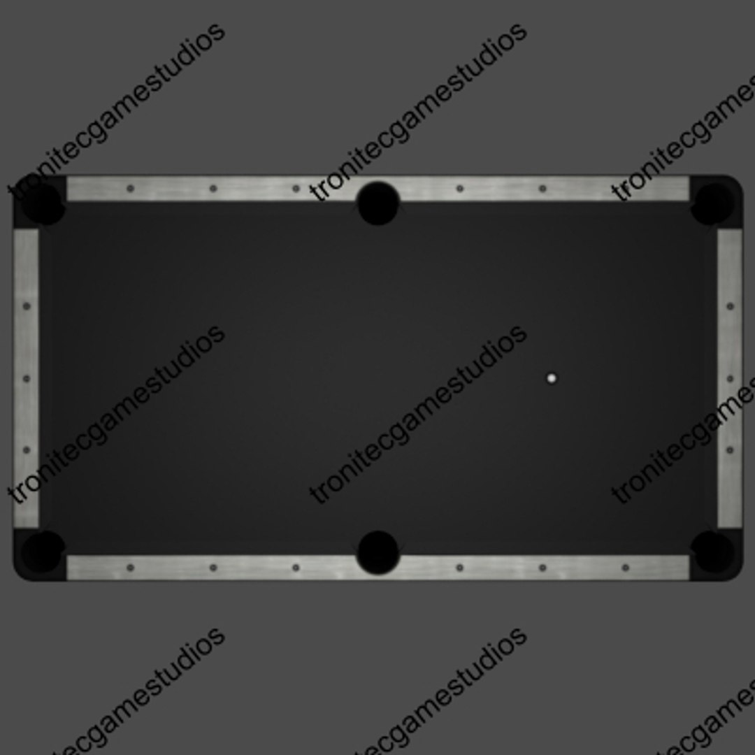 Billiards Table Black Pool 3ds