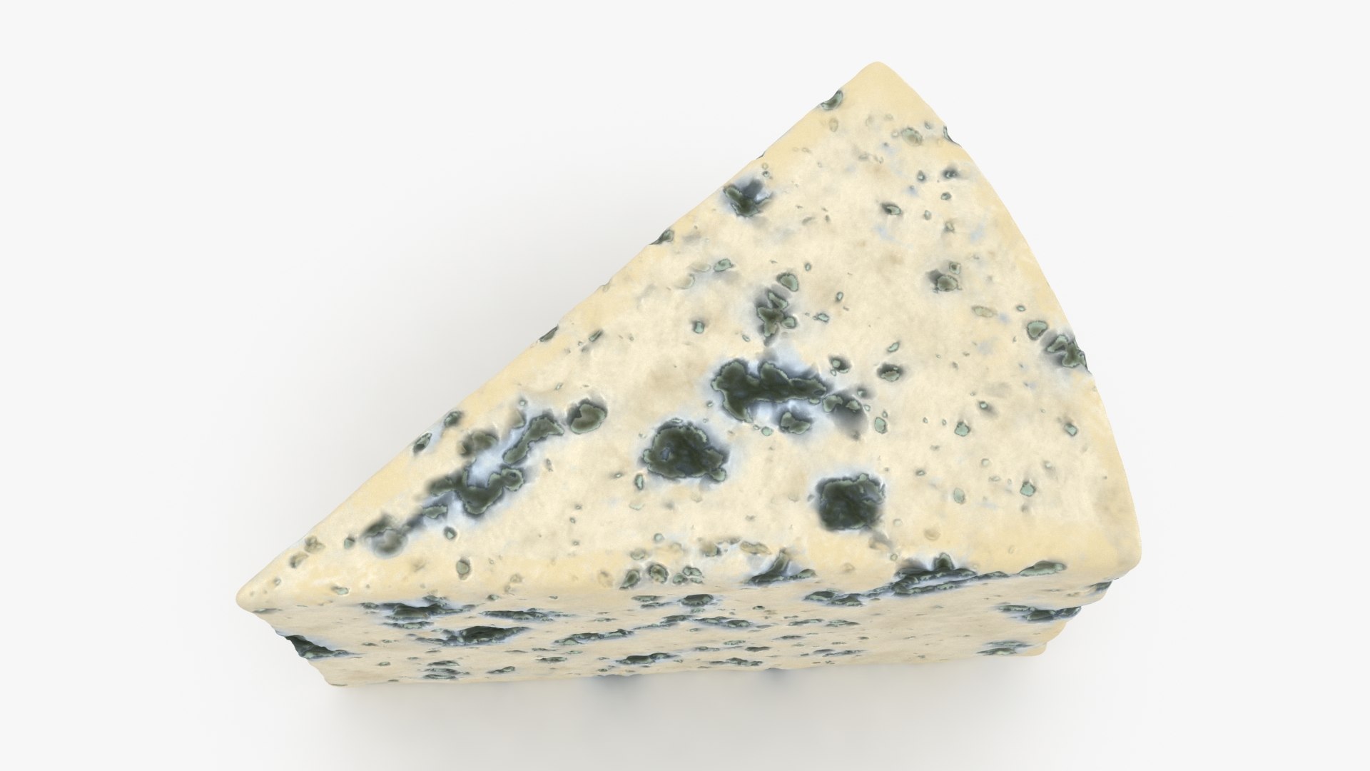 Blue Cheese Slice 3D - TurboSquid 1907332