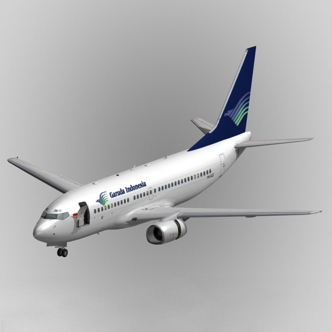 b737-300 garuda indonesia 3ds
