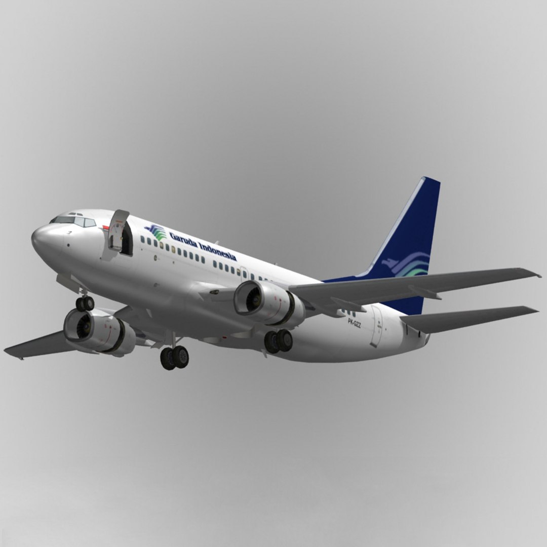 b737-300 garuda indonesia 3ds