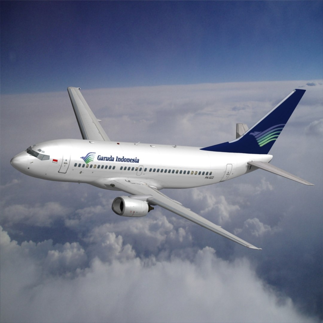 b737-300 garuda indonesia 3ds