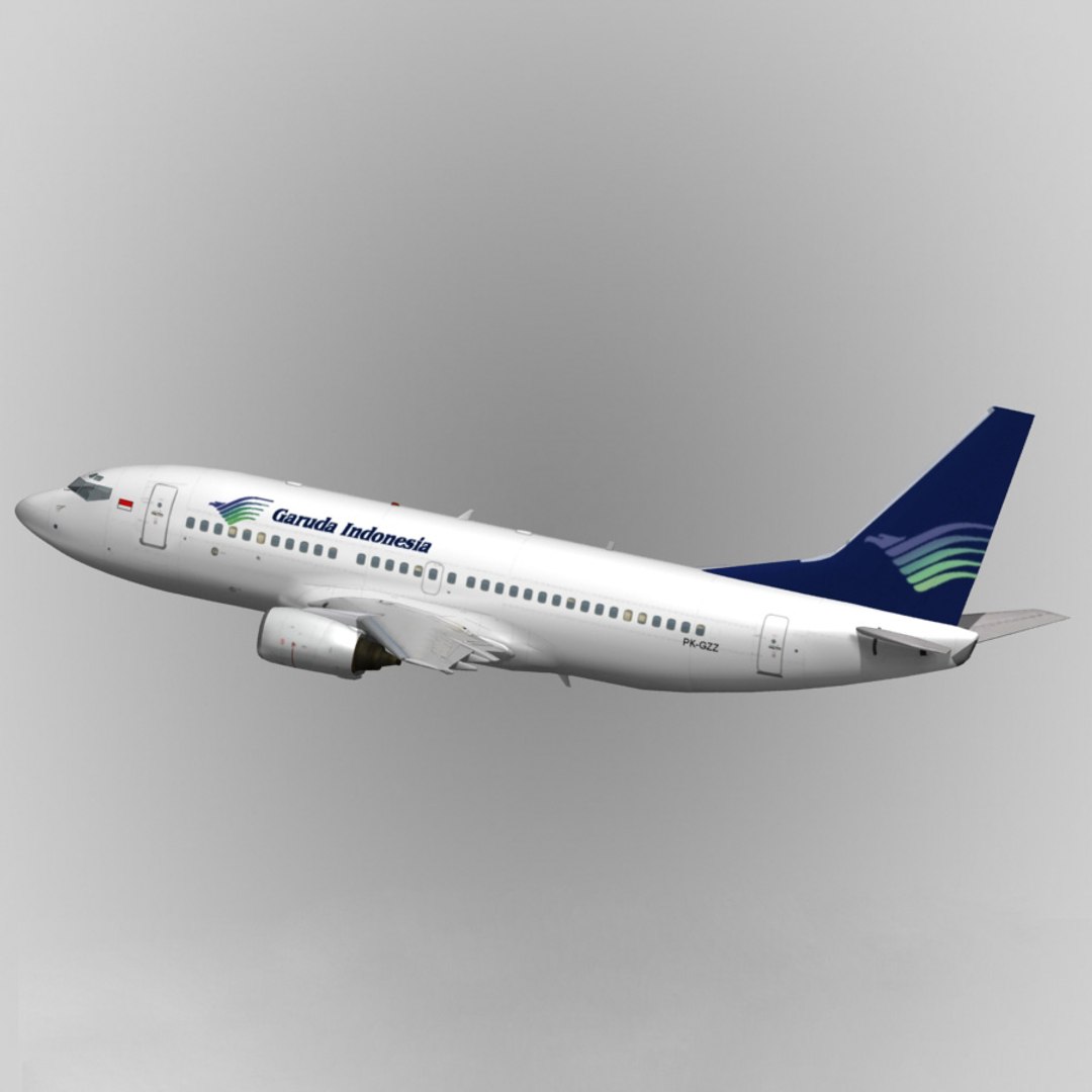 b737-300 garuda indonesia 3ds