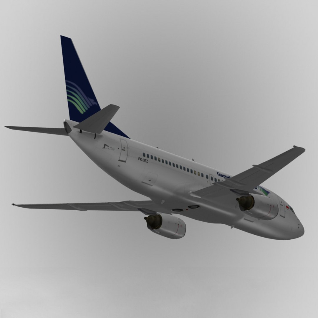 b737-300 garuda indonesia 3ds
