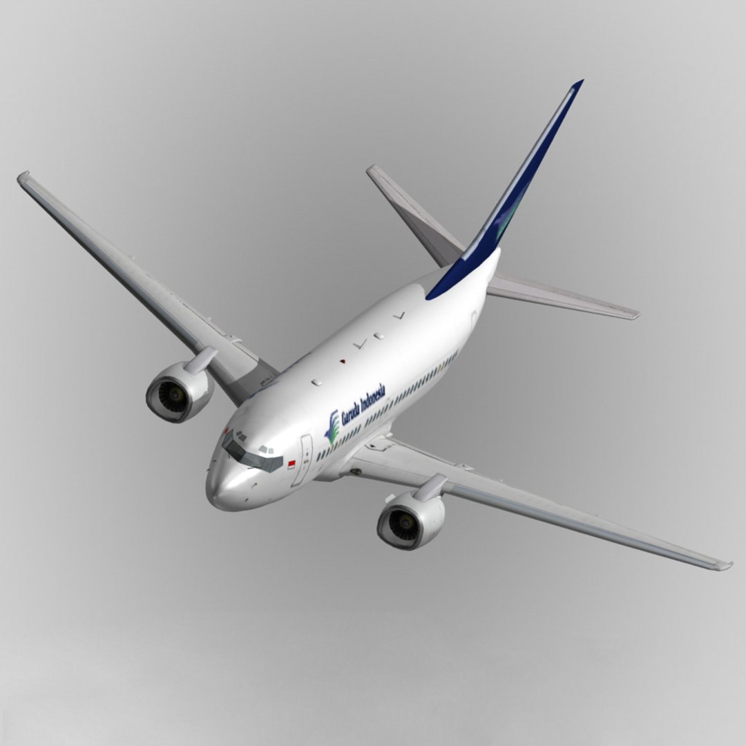 b737-300 garuda indonesia 3ds