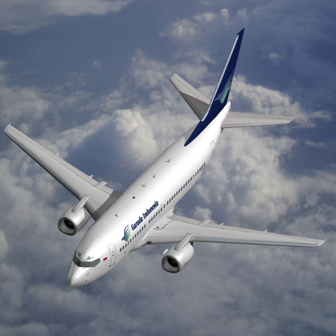 b737-300 garuda indonesia 3ds