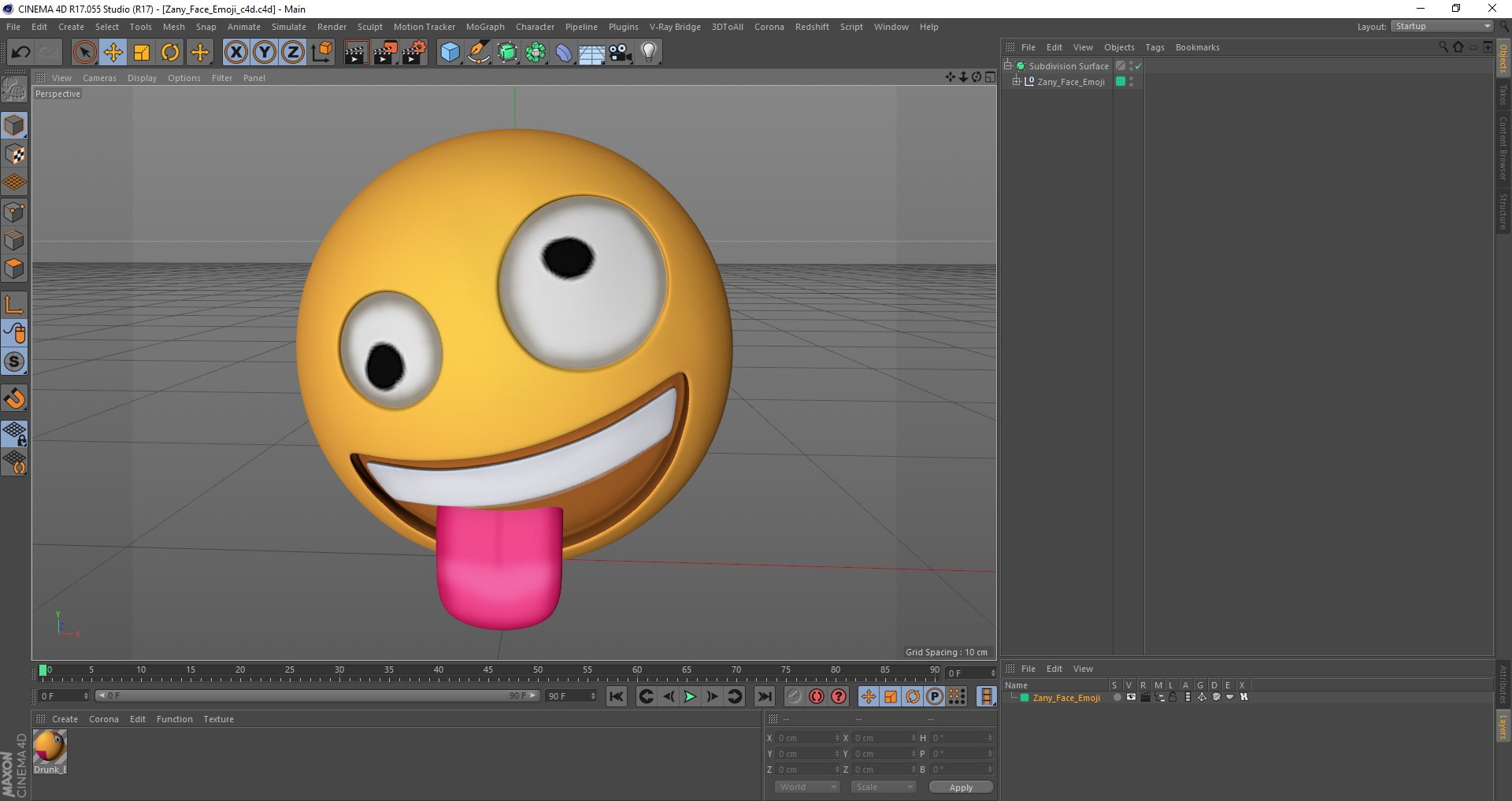 3D Zany Face Emoji - TurboSquid 1533131