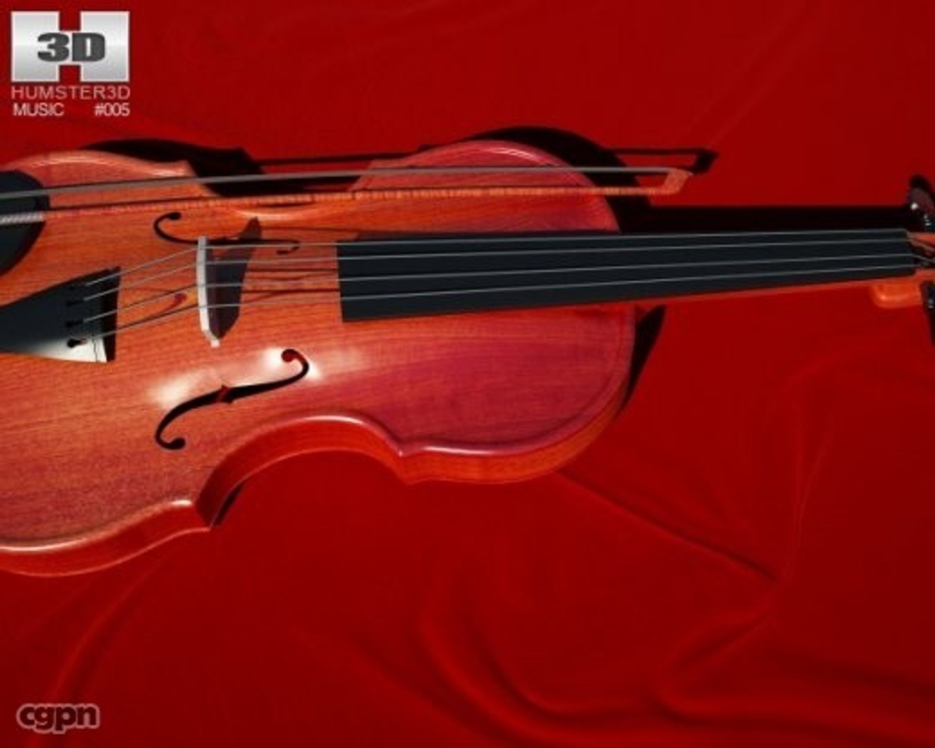 violin 3d model