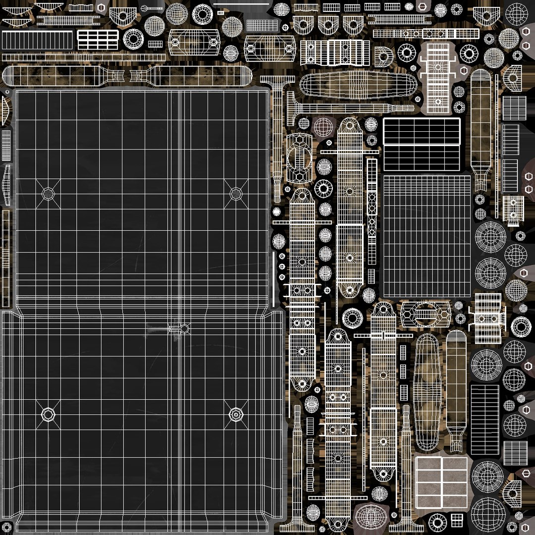 3D Brass and Slate Power Switch - TurboSquid 2047651