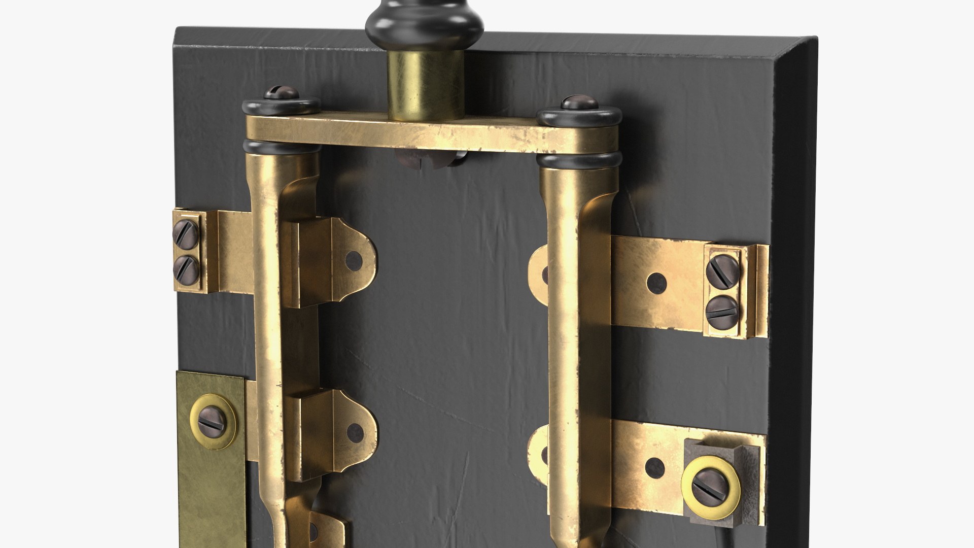 3D Brass and Slate Power Switch - TurboSquid 2047651