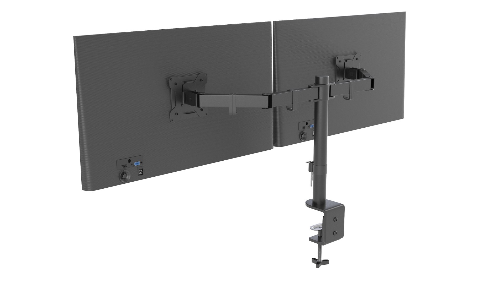 Dual Monitors With Stand 3D Model - TurboSquid 2389841