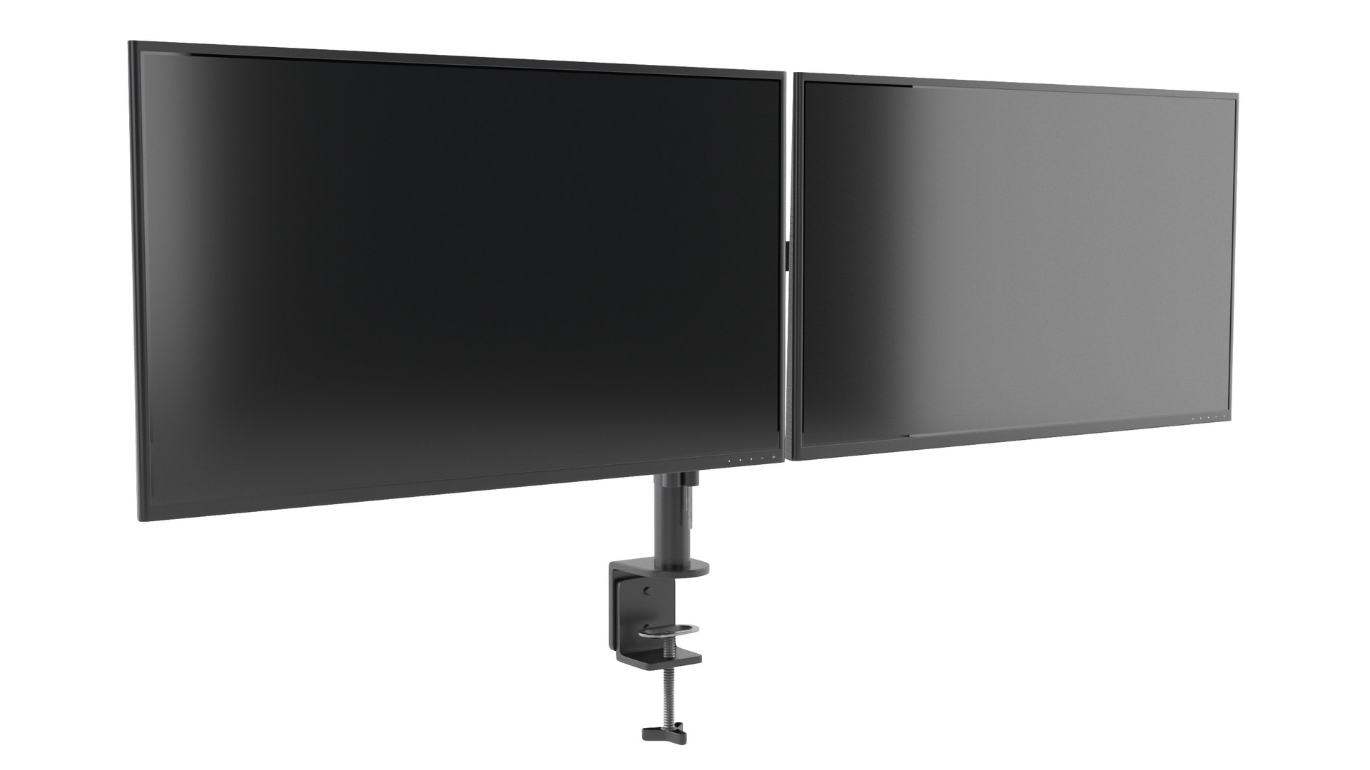 Dual Monitors With Stand 3D Model - TurboSquid 2389841