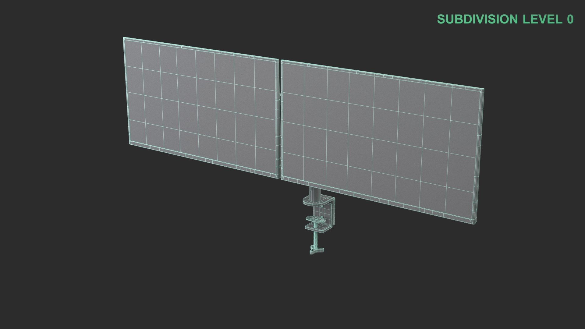 Dual Monitors With Stand 3D Model - TurboSquid 2389841