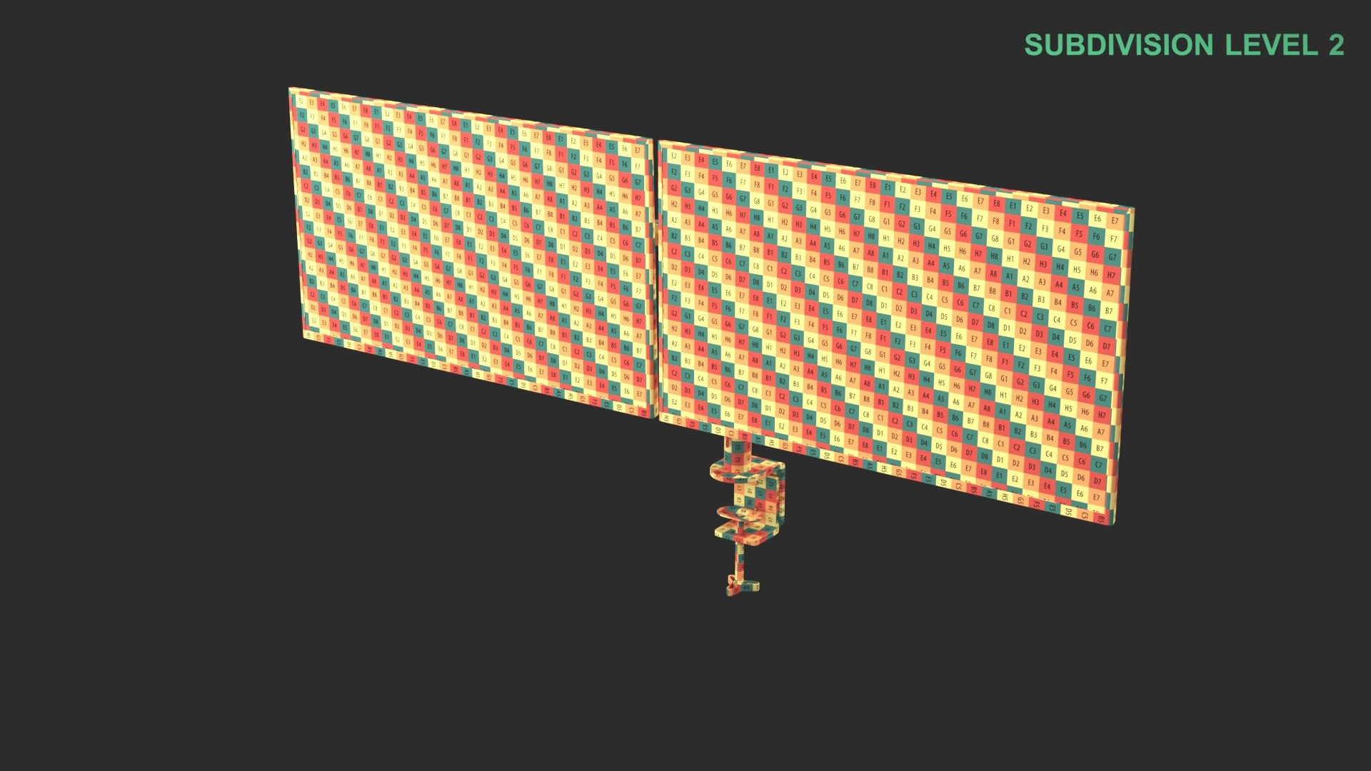 Dual Monitors With Stand 3D Model - TurboSquid 2389841