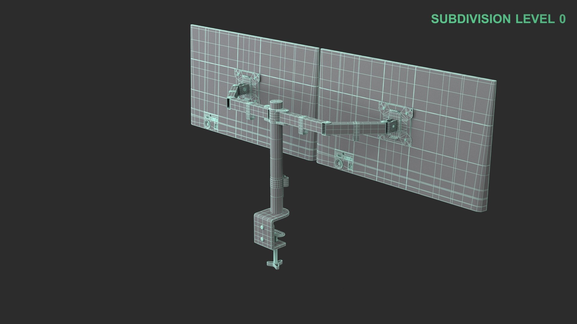 Dual Monitors With Stand 3D Model - TurboSquid 2389841
