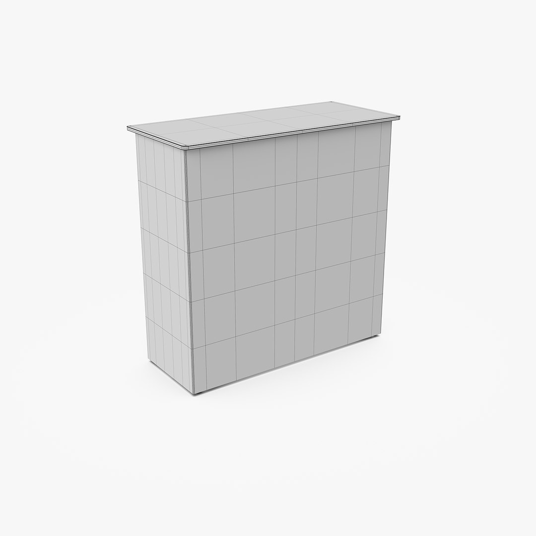 3d Model Of Info Desk