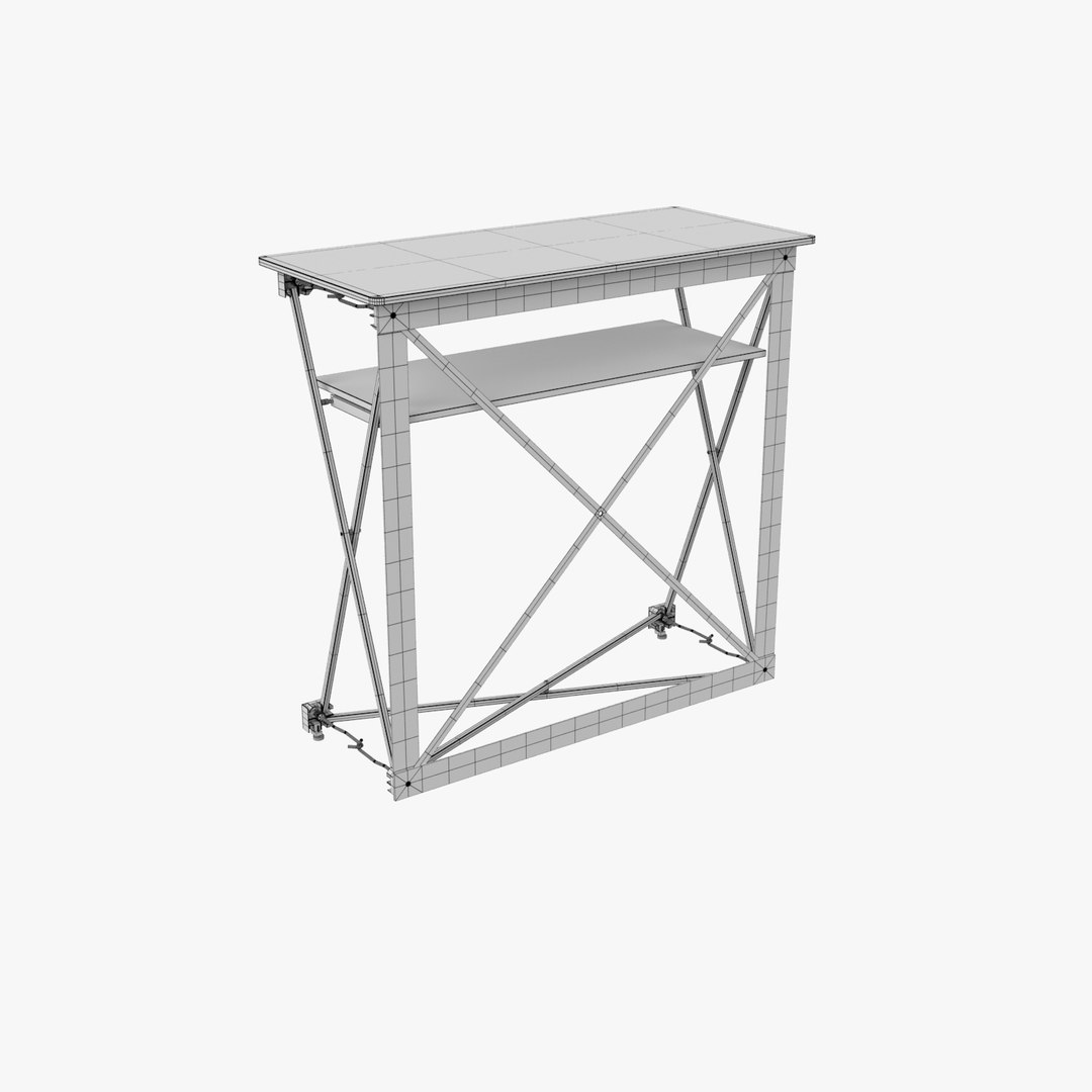 3d Model Of Info Desk