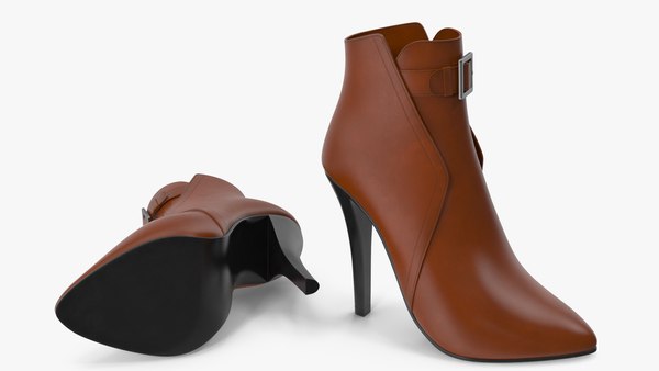 Leather Boots Women 3 3D model - TurboSquid 1756019