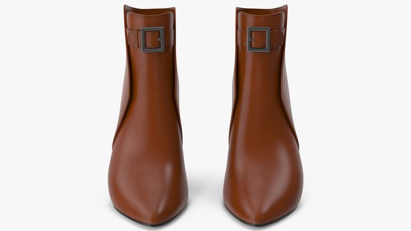 Leather Boots Women 3 3D model - TurboSquid 1756019