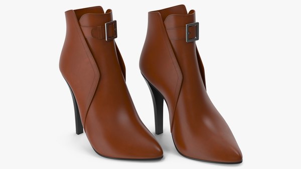 Leather Boots Women 3 3D model - TurboSquid 1756019