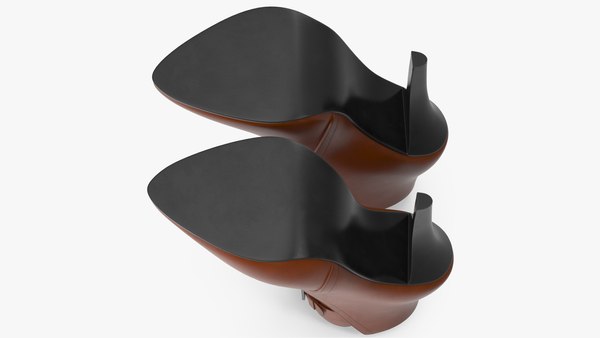 Leather Boots Women 3 3D model - TurboSquid 1756019